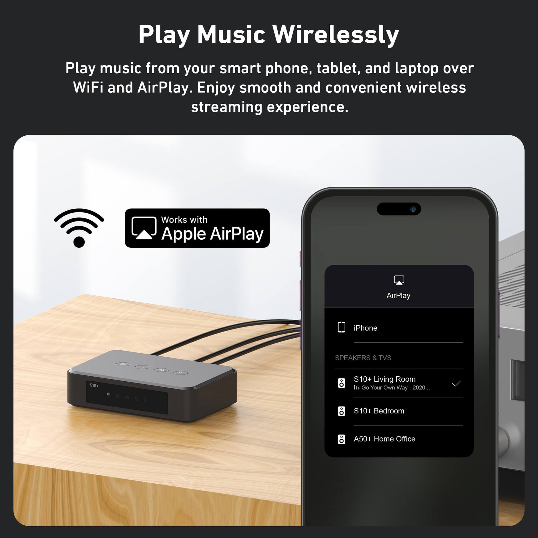 S10+ WiFi Music Streamer: Upgrade to a Multiroom system - Arylic
