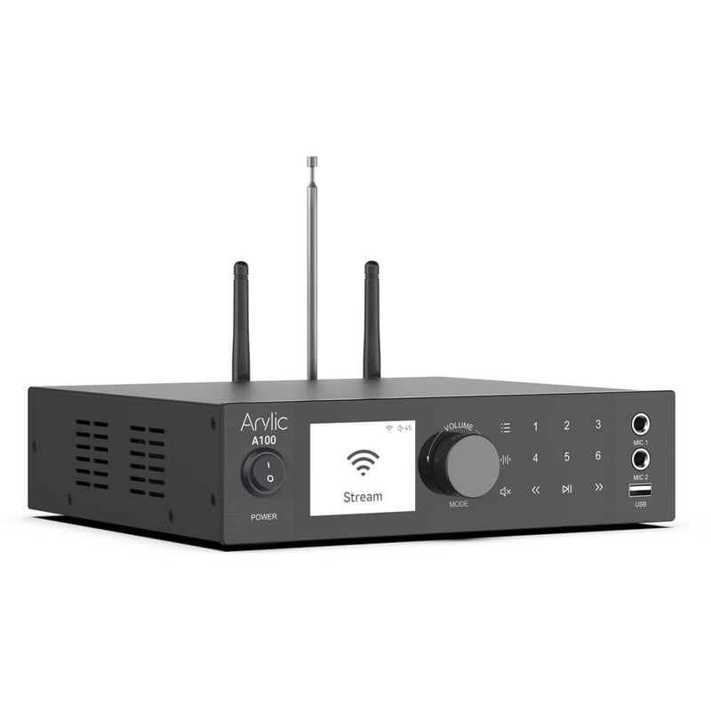Arylic® A100 200W Power Amplifier with WiFi, AirPlay, FM Radio