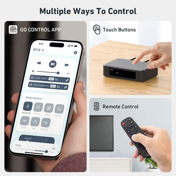 Arylic® BT10 Bluetooth Audio Transmitter with Optical In